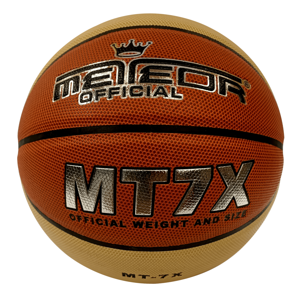Meteor Official 7X Basketball Leather Brown Size 7 - PSI Sports Inc