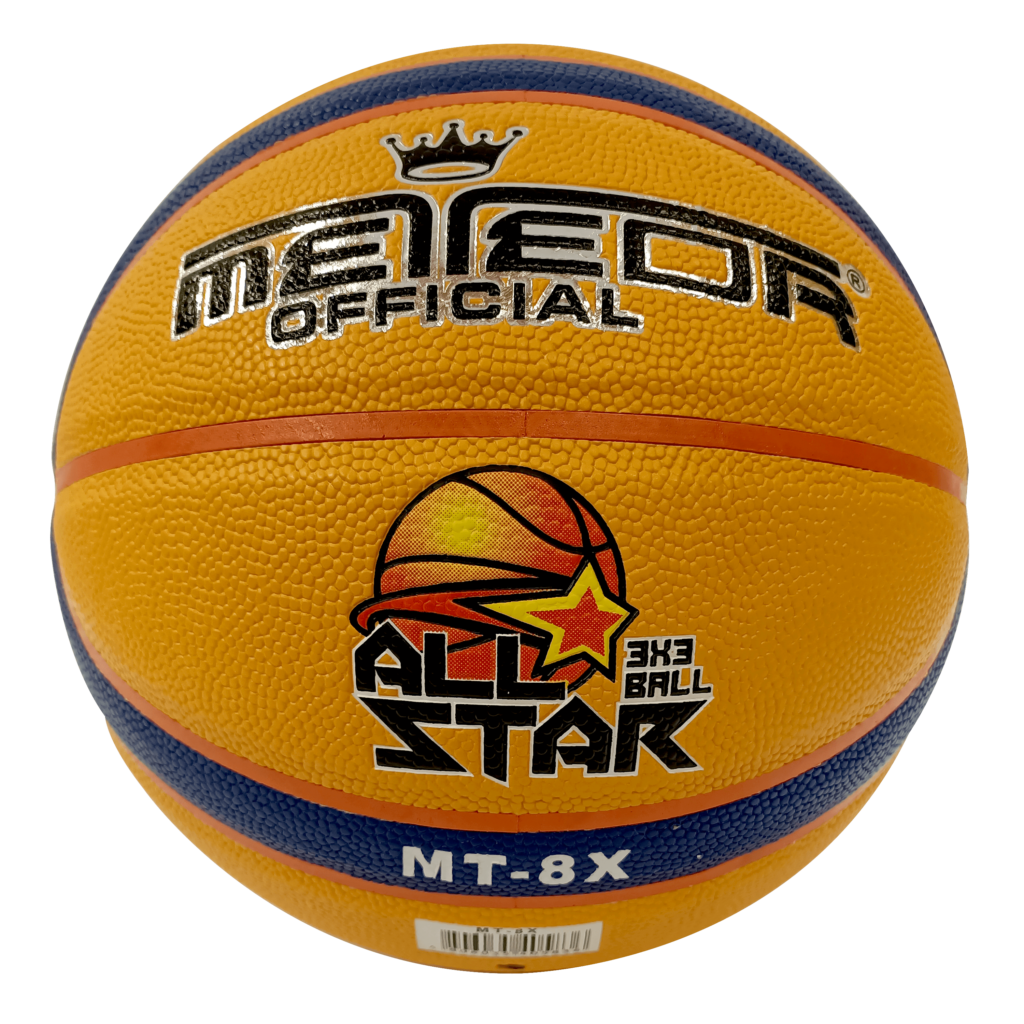Meteor Official All Star Basketball 3×3 Leather Multicolor - PSI Sports Inc